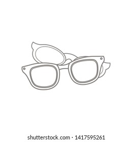 Sunglasses Line Art Vector Isolated Graphic Stock Vector (Royalty Free ...