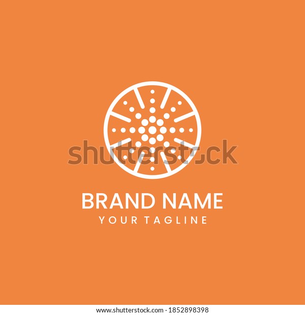 Sunkist Orange Logo Design Icon Vector Stock Vector (Royalty Free ...