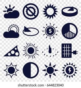 Sunlight Icons Set Set 16 Sunlight Stock Vector (Royalty Free ...