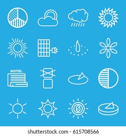Sunlight Icons Set Set 16 Sunlight Stock Vector (Royalty Free ...