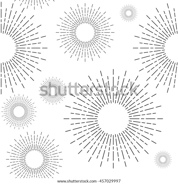Sunlight Outline Vector Illustration Black White: Vector có sẵn (miễn ...