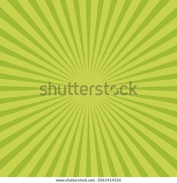 Sunlight Rays Background Green Color Burst Stock Vector (Royalty Free ...
