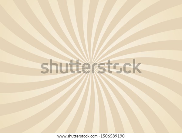 Sunlight Spiral Background Beige Color Burst Stock Vector (Royalty Free ...