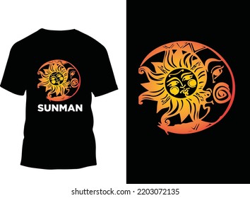Sunman Abstract Art Vector Illustration Power Stock Vector (Royalty ...
