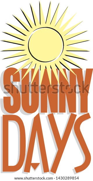 Sunny Days Vector Banner Design Stock Vector (Royalty Free) 1430289854 ...