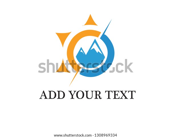 Sunny Logo Design Illustration Vector Art Stock Vector (Royalty Free ...
