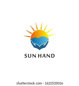Sunrise Hand Logo Vector Template 스톡 벡터(로열티 프리) 1622535016 | Shutterstock