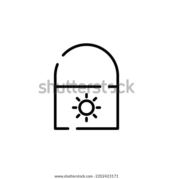 Sunrise Sunset Sun Dotted Line Icon Stock Vector (Royalty Free ...