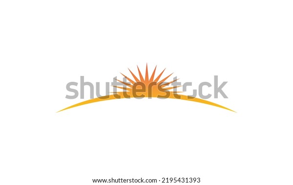 Sunset Logo Design Sunrise Logo Design Stock Vector (Royalty Free ...