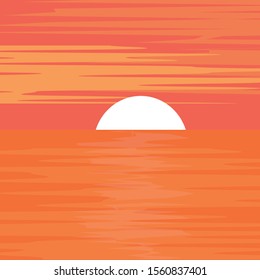 Sunset View Color Background Pallete Stock Vector (Royalty Free ...