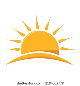 Sunshine Graphic Design Sun Logo Flat Stock Vector (Royalty Free ...