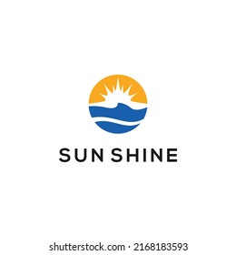 Sunshine Logo Design Concept Template Vector Stock Vector (Royalty Free ...