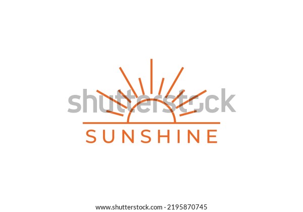 Sunshine Symbol Isolated Sun Logo Vector Stock Vector (Royalty Free ...