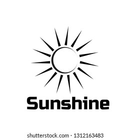 Sunshine Typography Print Use Poster Flyer Stock Vector (Royalty Free ...