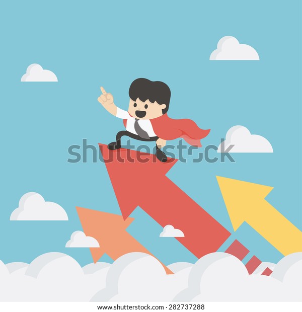 Super Business Growth Concept Stock Vector (Royalty Free) 282737288 ...