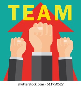 Super Business Teamwork Business Concept Stock Vector (Royalty Free ...