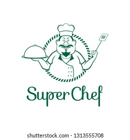 Super Chef Logo Template Food Cooking Stock Vector (Royalty Free ...