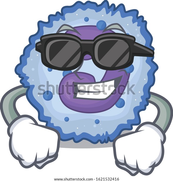 Super Cool Basophil Cell Character Wearing Stock Vector (Royalty Free ...