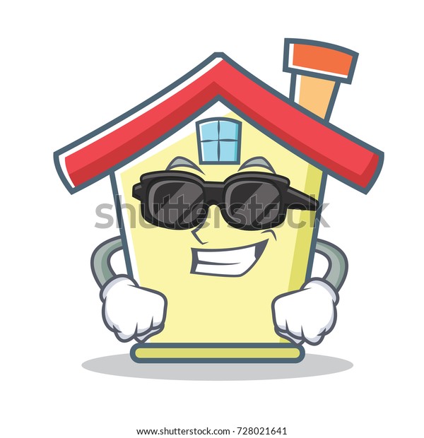 Super Cool House Character Cartoon Style Stock Vector (Royalty Free ...