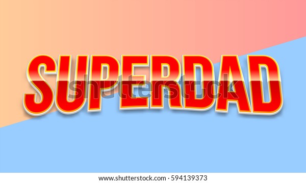 Super Dad Badge On Colored Background Stock Vector (Royalty Free ...