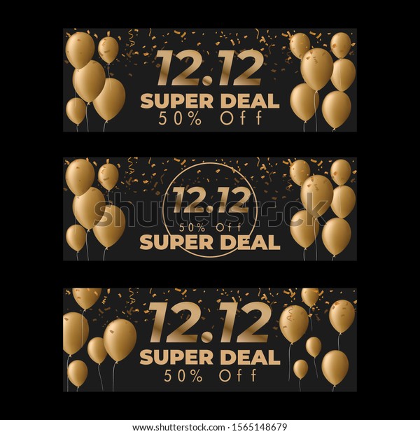 Super Deal Poster Flyer Design Gold Stock Vector (Royalty Free) 1565148679