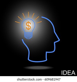 Super Excellent Idea Flat Line Vector Stock Vector (Royalty Free ...