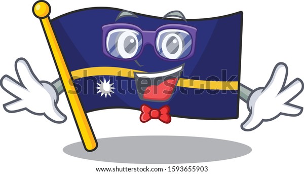 Super Funny Geek Flag Nauru Scroll Stock Vector (Royalty Free ...