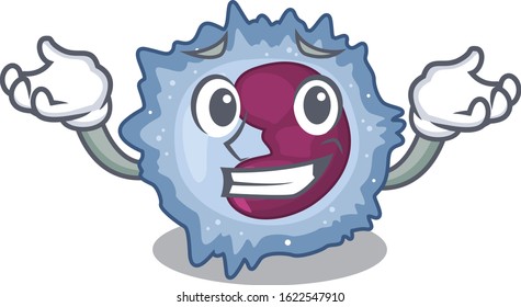 Super Funny Grinning Basophil Cell Mascot Stock Vector (Royalty Free ...