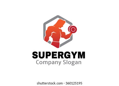Super Gym Logo Vector Symbol Icon Stock Vector (Royalty Free) 360125195 ...