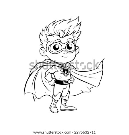 Superhero Outline Drawing | Free download on ClipArtMag