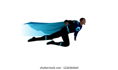Super Hero Flying Stock Vector (Royalty Free) 1226364664 | Shutterstock