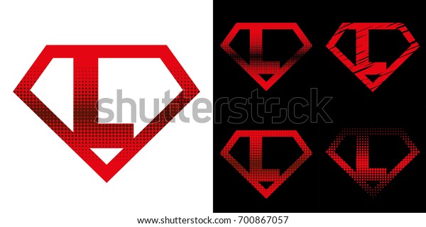 Super Hero Logo Letter L Superhero Stock Vector (Royalty Free ...