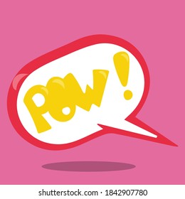 Super Hero Pow Design Vector Illustration Stock Vector (Royalty Free ...