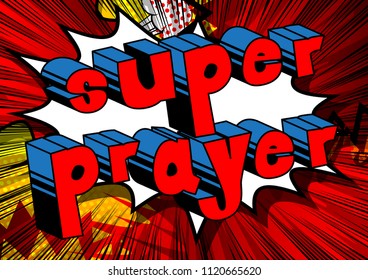 Super Prayer Comic Book Word On Stock Vector (Royalty Free) 1120665620 ...