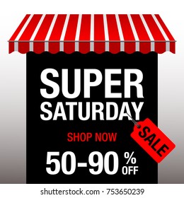 Super Saturday Banner Stock Vector (Royalty Free) 753650239 | Shutterstock