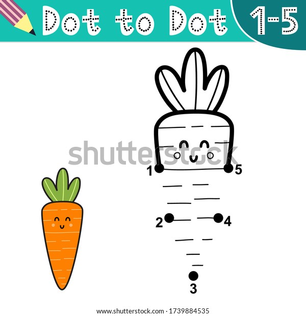 Super Simple Dot Dot Game Kids Stock Vector (Royalty Free) 1739884535 ...