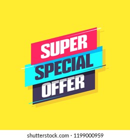 Super Special Offer Shopping Vector Label Stock Vector (Royalty Free ...