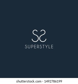 Super Style Minimalist Logo Template Ready Stock Vector (Royalty Free ...