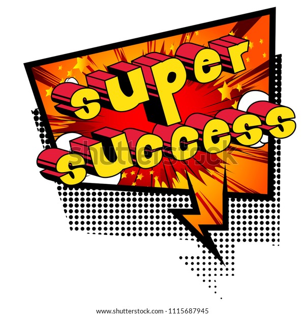 Super Success Comic Book Word On: vector de stock (libre de regalías ...