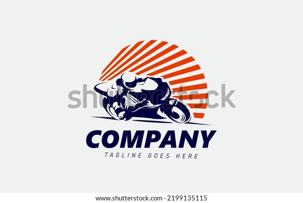 Superbike Logo Design Template Motorcycle Racer Stock Vector (Royalty ...