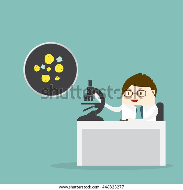 Superbugs Various Bacteria Microbes Cartoon Vector Stock Vector ...