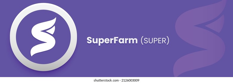 Superfarm Super Cryptocurrency Logo Vector Illustration Stock Vector ...