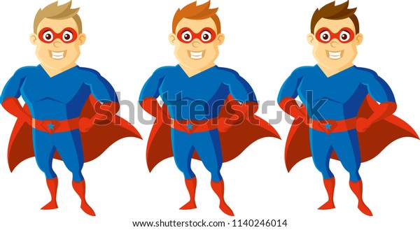 Superhero Cartoon Character Stock Vector (Royalty Free) 1140246014 ...