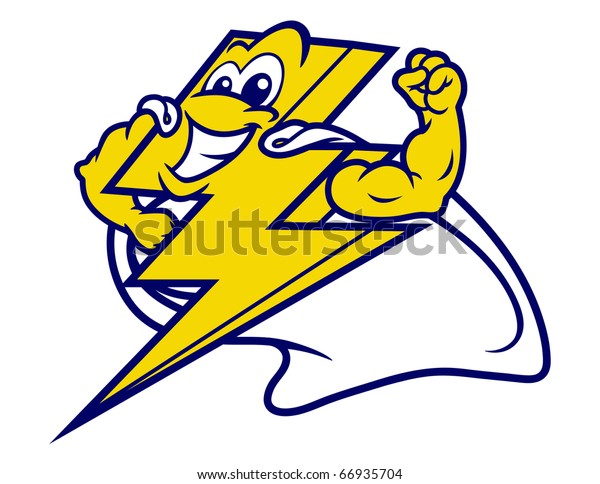Superhero Lightning Bolt Stock Vector (Royalty Free) 66935704