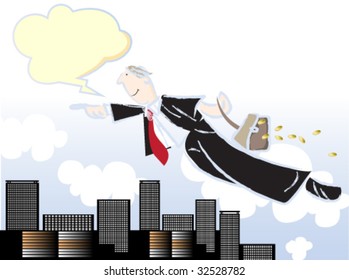 83 Business man superman pose Stock Illustrations, Images & Vectors ...