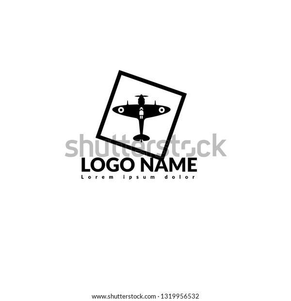 Supermarine Spitfire Aircraft Logo Concept Designed Stock Vector ...