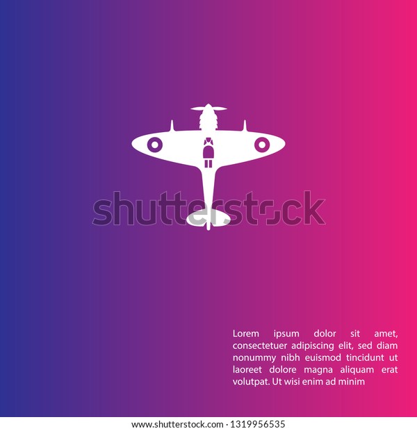 Supermarine Spitfire Aircraft Logo Concept Designed Stock Vector ...