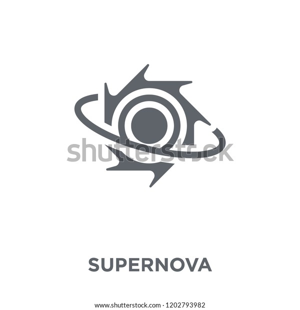Supernova icon. Supernova design concept from Astronomy collection ...