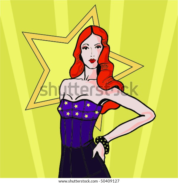 Superstar Crowded By Paparazzi Stock Vector (Royalty Free) 50409127 ...