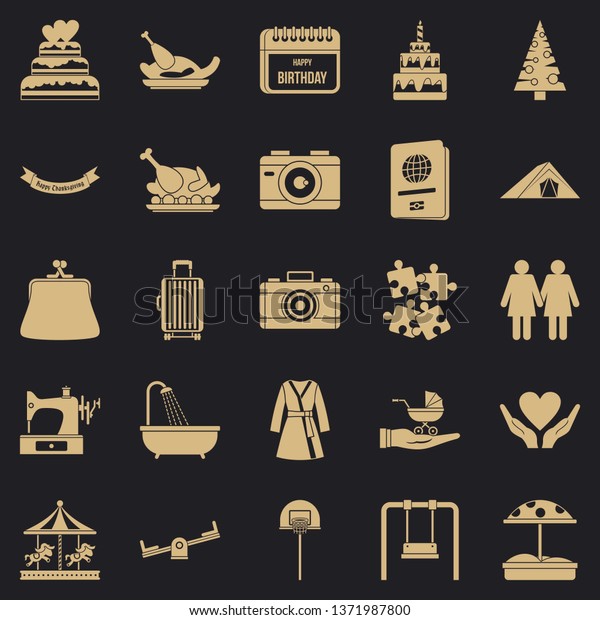 Supper Icons Set Simple Set 25 Stock Vector (Royalty Free) 1371987800 ...